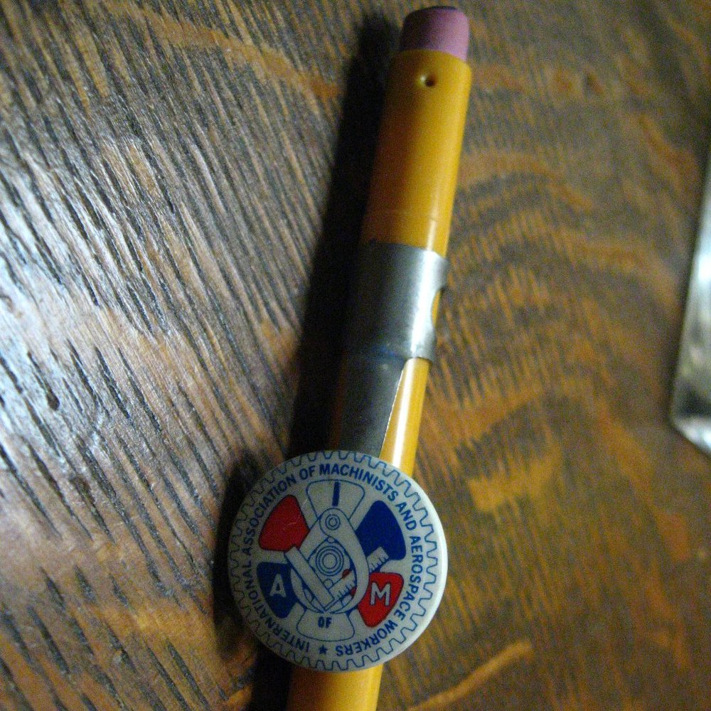 Iam Machinists Aerospace Workers Union Pencil Clip - Gem